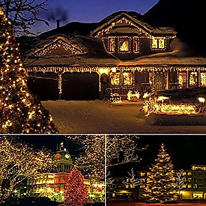 Decorative String lights FULLBELL 72.2 Feet 200 LED Fairy Lights 5V USB Powered Supply with Multi Lighting Modes Controller for Chirstmas, Party, Wedding, Outdoor Garden and Kid's Bedroom (Warm White)