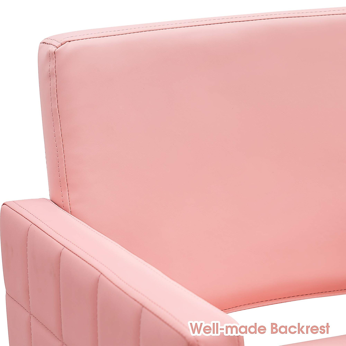 BarberPub Salon Chair for Hair Stylist,Hydraulic Barber Styling Chair, Beauty Spa Equipment 8821 (Pink)