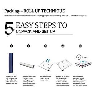 Jacia House King Mattress 11.4 Inches Pillow Top Pocket Spring Hybrid Mattress, Memory Foam Innerspring Firm Mattress -Bed in a Bag-King Mattress