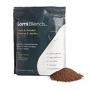 Lomi Blends - All-in-One Lawn and Garden Solution - All-Natural Multi-Vitamin for Healthy Soil, Safe for Kids and Pets, Easy to Use - Sustainable Gardening