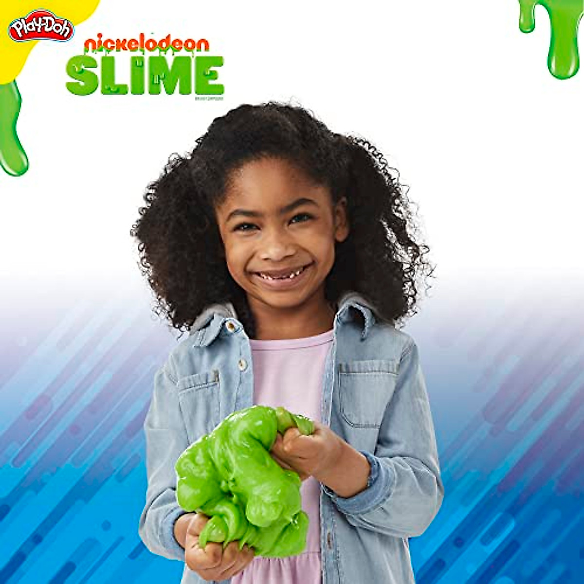 Play-Doh Nickelodeon Slime Brand Compound Stretchy Green Tub, 30 Ounces of Bulk Slime for Kids, Sensory Toys for Girls & Boys 3 Years & Up, Kids Gifts