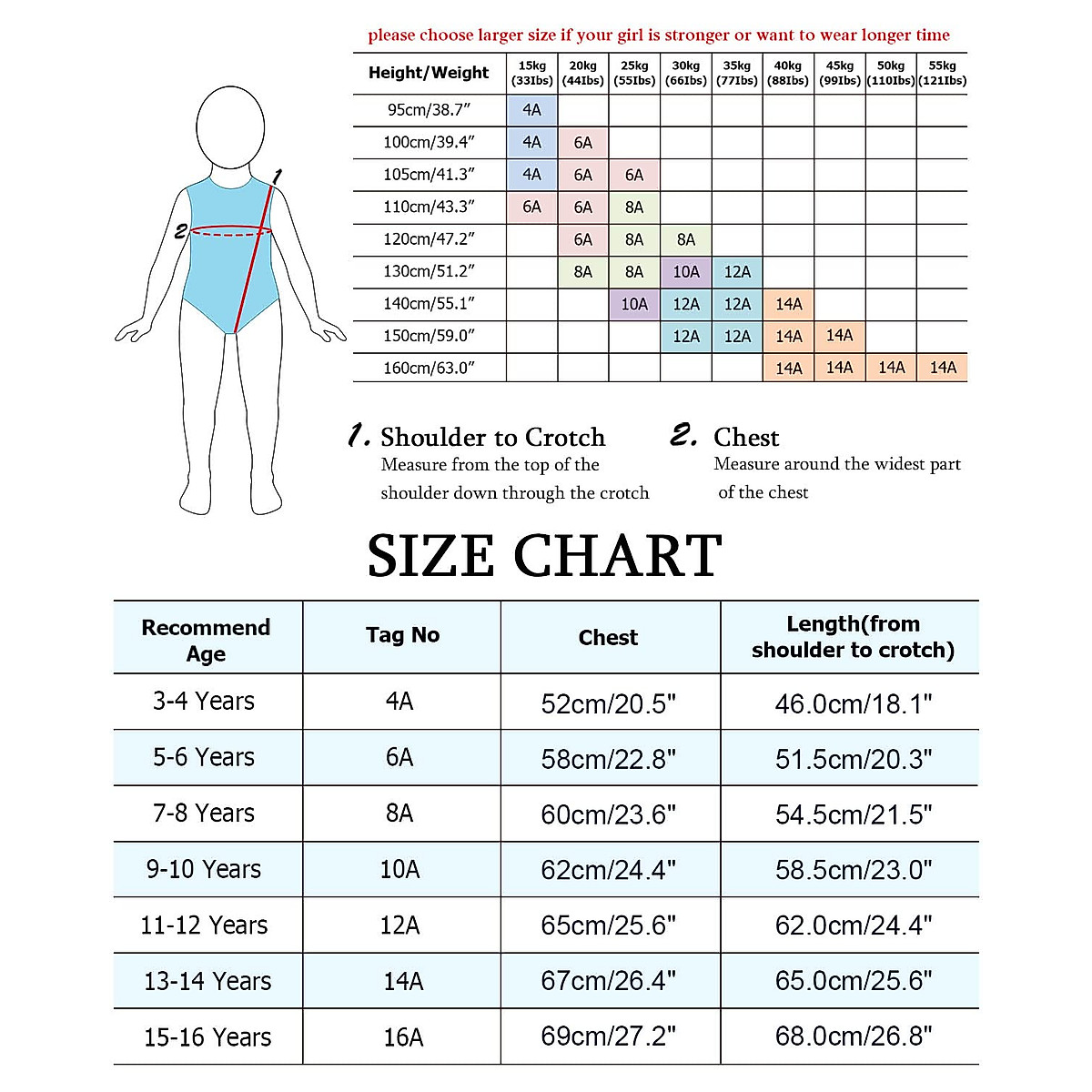 BAOHULU Leotards for Girls Gymnastics Embroidery Glitter Tumbling Shorts Bottoms KHB179_LightBlue_8A