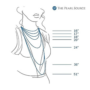 The Pearl Source 14K Gold 7-8mm AAAA Quality Pink Freshwater Cultured Pearl Necklace for Women in 16" Choker Length