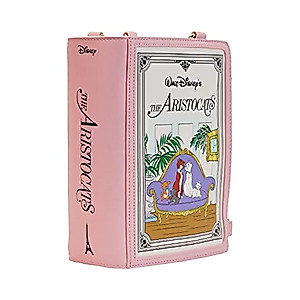 Loungefly Disney Convertible Crossbody Bag The Aristocats Classic Book Pink One Size