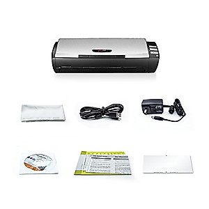 Plustek AD480 - Desktop Scanner for Card and Document, with 20 Page Paper Feeder and Exclusive Card Slot. for Windows only