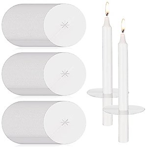 150 Pack Church Candle Drip Protectors Candlelight Service Kit Heavy Duty Paper Candle Holders for Candlelight Vigil Church Service, Devotional Candles, Christmas Eve Candles