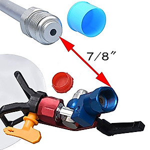 JWGJW 120025 Spray Guide Accessory Tool for All Airless Paint Sprayer 7/8" w/ 517 Tip with 10 Inch Extension Pole