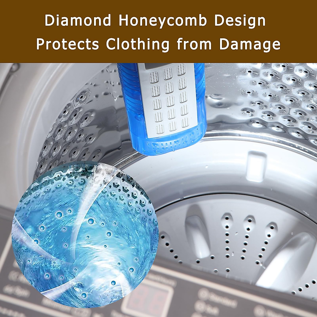 AXUTL Washing Machine Washer Machine 1.25cu.ft Apartment Dorm Laundry Compact Portable Washer Gold Full Automatic, 8 Water Levels, 10 Wash Programs