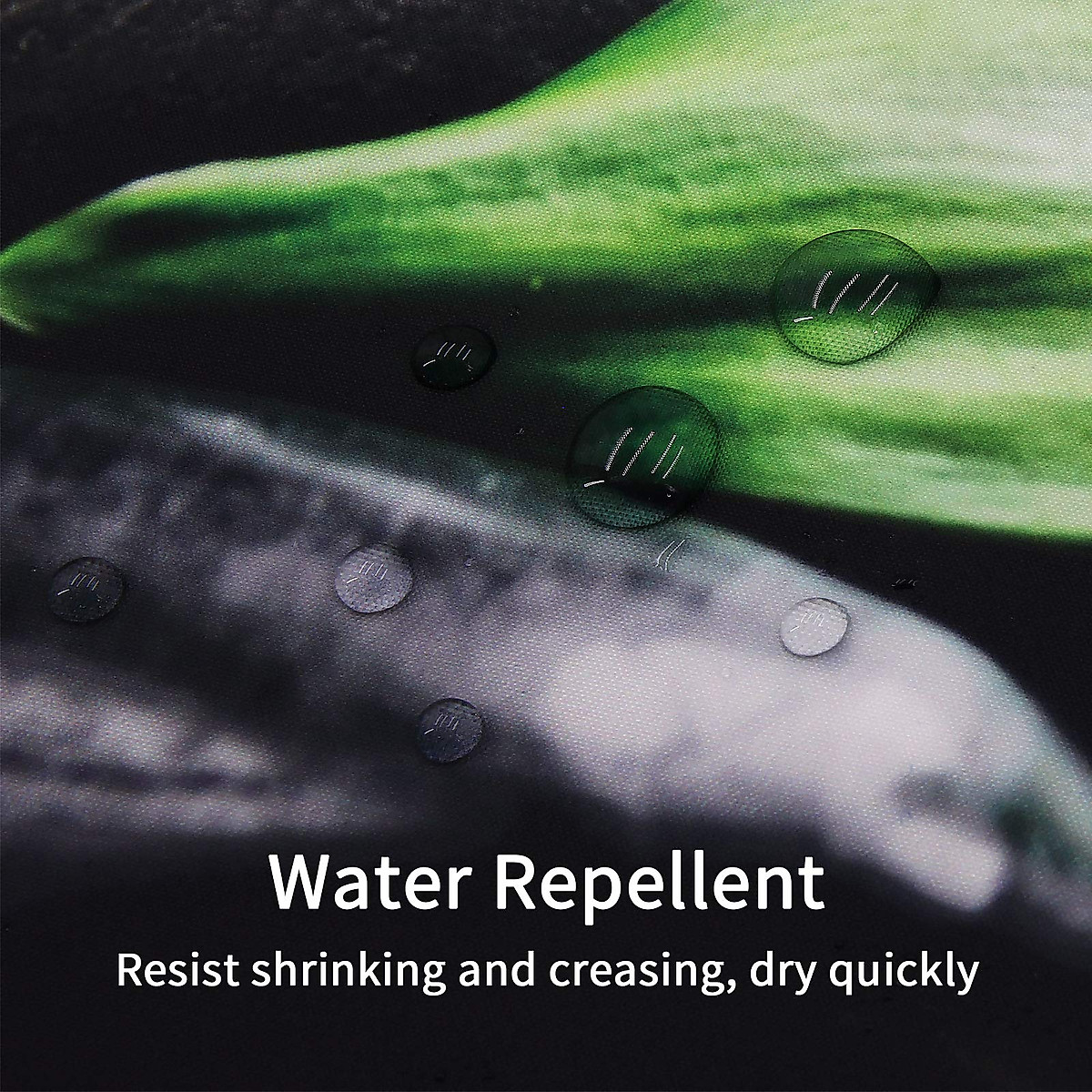 MitoVilla Zen Spa Shower Curtain Set, Zen Basalt Stones and Spa Oil on The Wood Near a Pond Printing Shower Curtain for Bathroom Decor, Japanese Garden Theme, Brown, 72 x 72