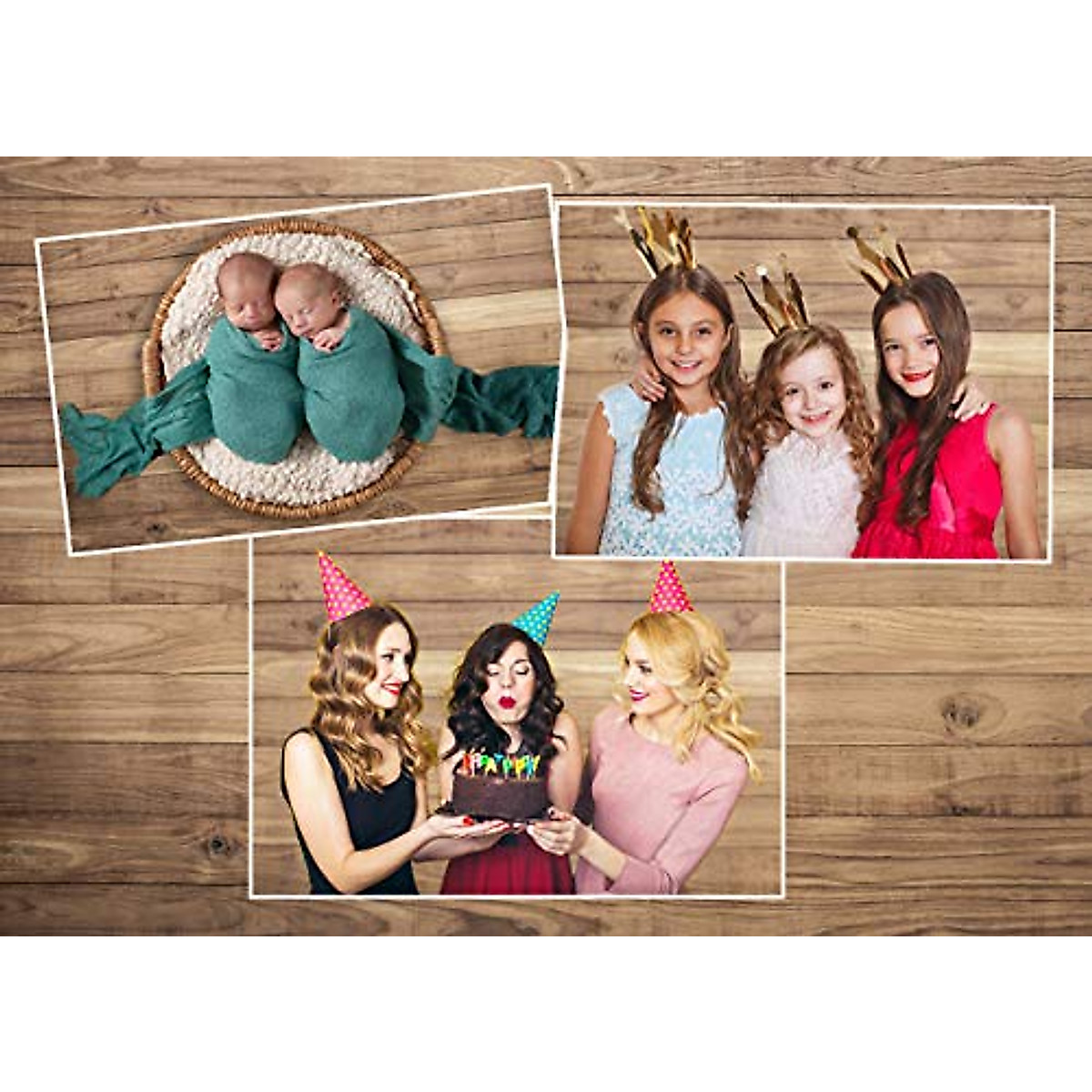 WOLADA 7x5FT Wood Backdrop for Party Wood Floor Backdrop Wood Backdrop Rustic Wood Backdrops for Photography Faux Wood Vinyl Backdrop Baby Shower Backdrops Wooden Backdrop Photo Studio Props 11789