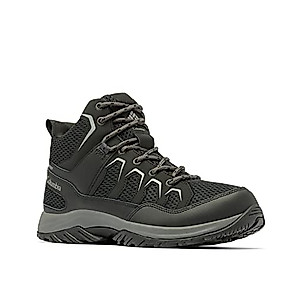 Columbia Men's Granite Trail Mid Waterproof, Black/Titanium Grey Steel, 10