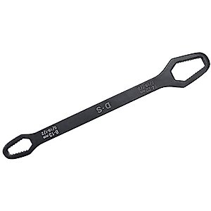 YWHWXB Double Ended Multifunctional Universal Wrench, 5/16”-1/2”, 9/16”-7/8” Self-Tightening Wrench, Chrome Vanadium Steel Repair Tool