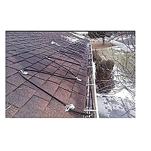 H&G lifestyles Roof Snow De-Icing Kit Self-Regulating-Plug-in Ready Heat Cable 100 feet 8 Watts Per Foot