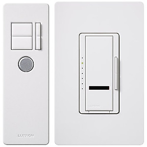 Lutron Maestro IR 600-Watt Single-Pole Digital Dimmer, MIR-600THW-WH, White