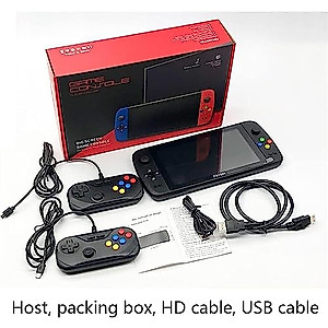 TAMNAN PS7000 Handheld Game Consoles, 128-Bit 7-Inch Large-Screen HD Double Pocket Game Console Built-in 10 Emulators Support Memory Expansion and Game Save