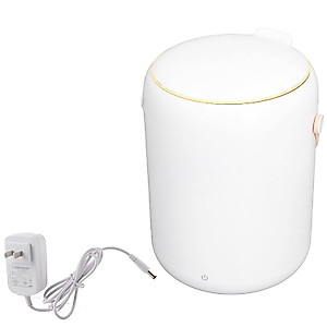 Portable Mini Washing Machine, Ultrasonic Turbine Washer Portable Washing Machine Portable Bucket Washer for Underwear Socks Baby Clothes(white)