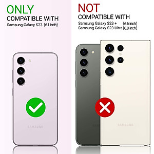 ULAK Compatible with Samsung Galaxy S23 Case,Bling Sparkle Women Girls Heavy Duty Shockproof Hybrid Soft TPU Bumper Drop Protection Transparent Phone Case for Galaxy S23 5G 6.1 inch - Clear Glitter