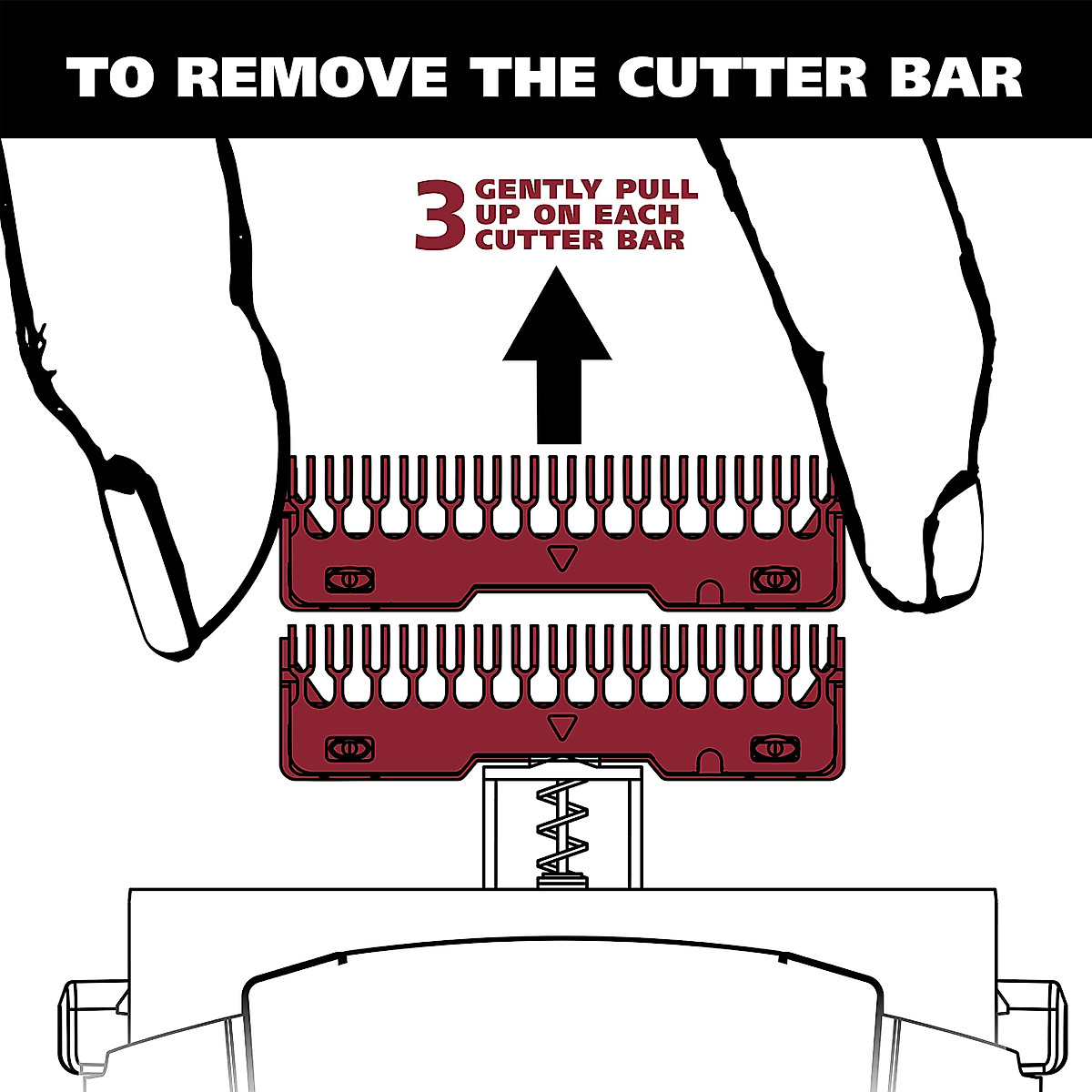 Wahl Groomsman Shaver Replacement Cutters and Head for 7063 Series, Black - Model 7046