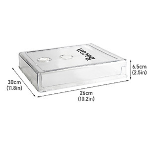 Xbopetda Bacon & Deli Meat Container for Fridge with Drawer, Stackable Cheese Container, Food Storage Organizer