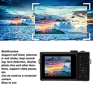 Digital Camera, FHD 1080P Digital Camera for Kids Video Camera with 4X Zoom, 3.0inch Screen 56MP Compact Vlogging Camera for Kid Adults Begiinners, Gifts for Boys Girsl (Black)