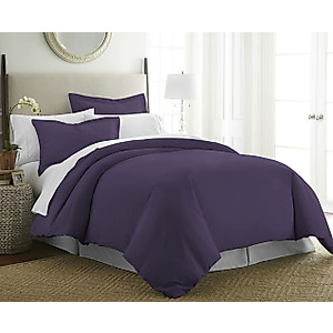 Linen Market Duvet Cover Queen (Purple) - Experience Hotel-Like Comfort with Unparalleled Softness, Exquisite Prints & Solid Colors for a Dreamy Bedroom - Queen Duvet Cover Set with 2 Pillow Shams