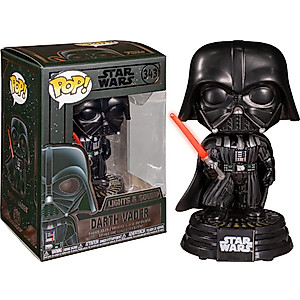 POP Star Wars: Darth Vader Electronic with Lights and Sound Funko Vinyl Figure (Bundled with Compatible Box Protector Case), Multicolor, 3.75 inches