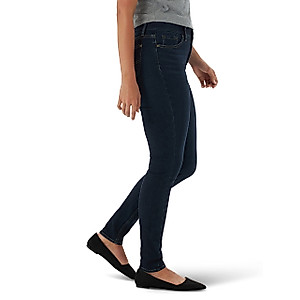 Lee Women's Ultra Lux Mid-Rise Slim Fit Skinny Jean, New Lawrence, 10 Short