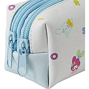 Tees Factory Sanrio SR-5540754CA W Zipper Slim Pen Pouch, Colorful, Alphabet