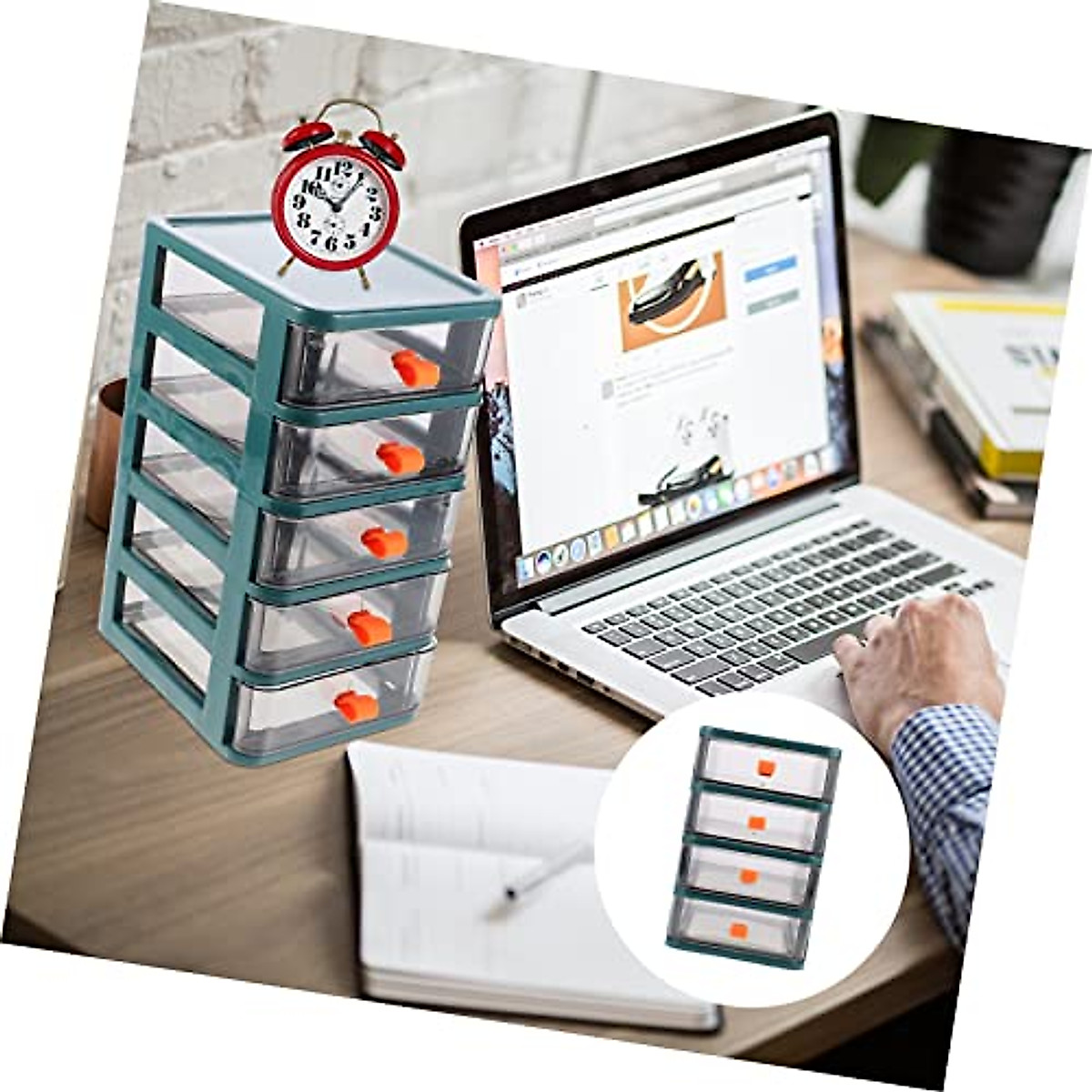 Holibanna 1 pc Box Case Inch X Makeup Clo Organiser Pp Shelf Care Dorm Counter Drawer Small Multi- Space Stands Drawers Stationary Sundries Multifunction with Unit Stationery Saving