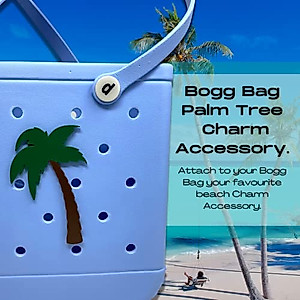 BOGLETS - Decorative Beach Charm Compatible with Bogg Bags (Palm Tree)…