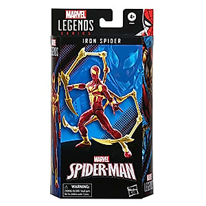 Spider-Man Marvel Legends Series 6-inch Iron Spider Action Figure Toy, Includes 2 Accessories