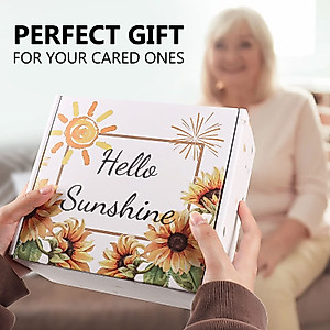 Get Well Soon Gifts - Sunflower Gifts Sending You Sunshine - Birthday Gifts for Women, Mom, Best Friend Care Package - Feel better gifts for Sick Friends after Surgery Thinking of You Gifts