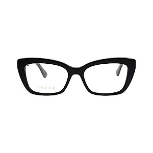 Gucci Cateye Eyeglasses GG0165O 001 Black 51mm 0165