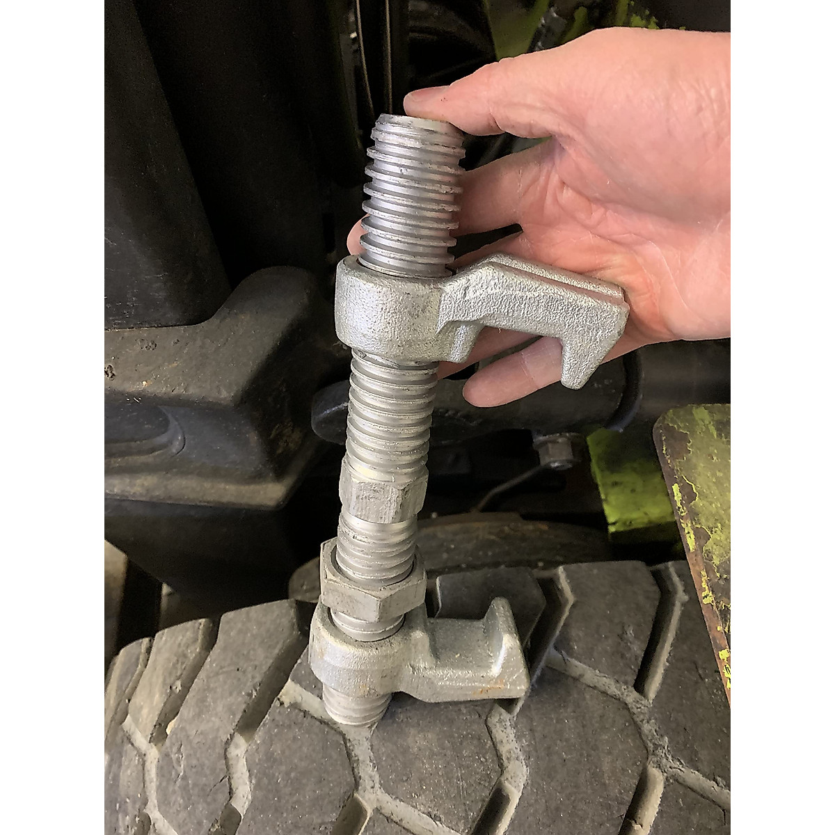 Shipping Container Bridge Fitting Clamp - 280 MM - Galvanized Screw Clamp to Connect Shipping Containers Together. 20 or 40 foot containers. Galvanized.