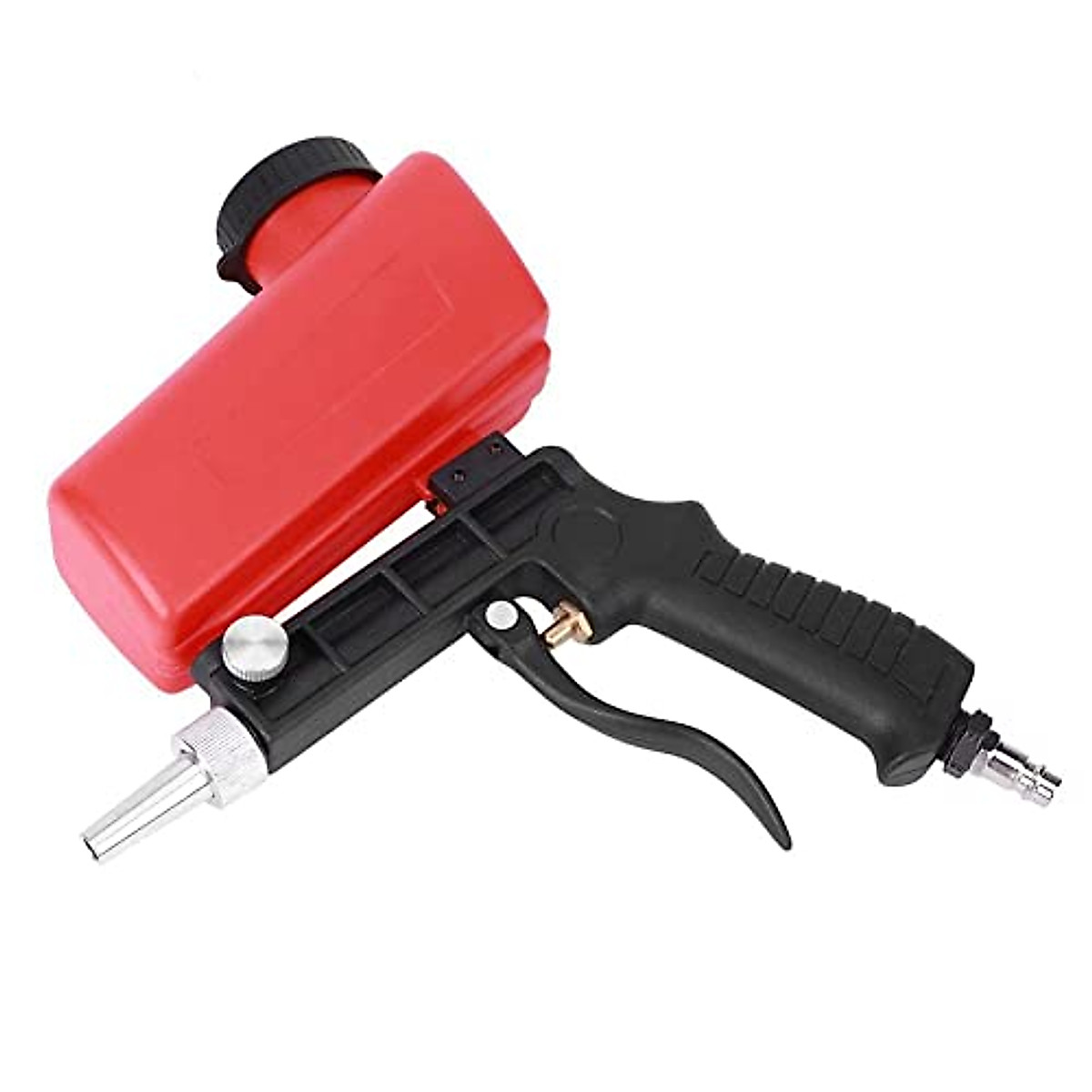 Abrasive Air Sand Blaster Hand held Gun Replaceable Steel Nozzle Industrial Supplies Length Approx 255mm with Accessory Bag for Spray Polishing