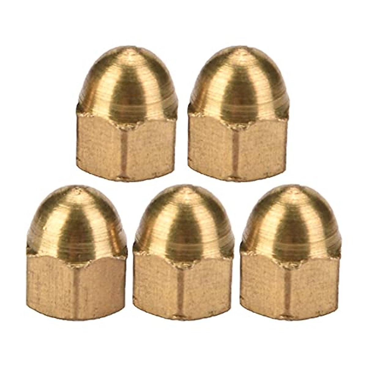 Brass Acorn Nut Kit Dome Brass Hex Acorn, M5 Brass Acorn Nuts Head Cap Hex Nuts Set Vehicle Fasteners (M3(20PCS))