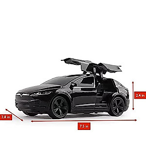 TPower T Power! Dynamic Remote Control Car 1 24 Scale RC Vehicle Great Gift for Children Remote Control Car Model with Falcon Door in Black Color