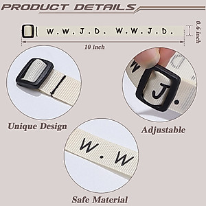 FUNRUN JEWELRY 30Pcs WWJD HWLF Bracelets What Would Jesus Do Woven Wristbands for Men Women Religious Christian W.W.J.D Bracelet for Fundraisers