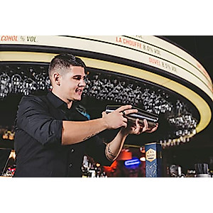 11-Piece Silver Boston Cocktail Shaker Set Bartender Kit | Drink Mixer Bar Set | Cocktail Set Bar Accessories: Martini Shaker, Strainer, Jigger, Muddler, Spoon, & More