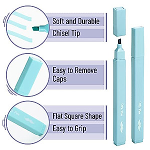 Mr. Pen- Aesthetic Cute Highlighters Set and Large Capacity Pencil Case