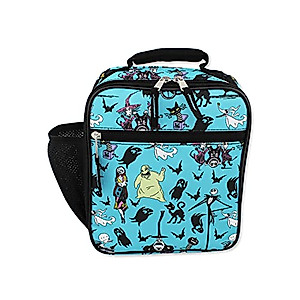 Disney Nightmare Before Christmas Boys Girls Soft Insulated School Lunch Box (One Size, Teal)