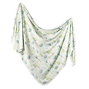 Large Premium Knit Baby Swaddle Receiving Blanket "Desert" by Copper Pearl