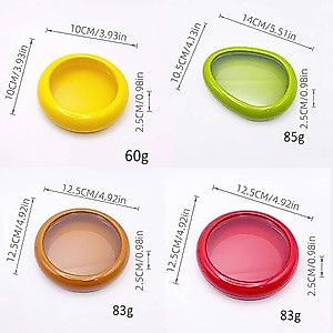 LCYHOMIEE Avocado Saver and Tomato Holder, Set of 4 Silicone Fruit Storage Box Reusable Storage Containers for Fridge - Ideal for Garlic, Onions, Lemons, and Potatoes