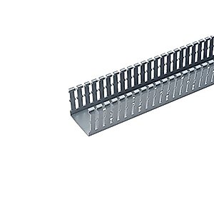 Panduit F1.5X3LG6-A Type F Narrow Slotted Duct with Adhesive Tape, PVC, Light Gray (20-Pack)
