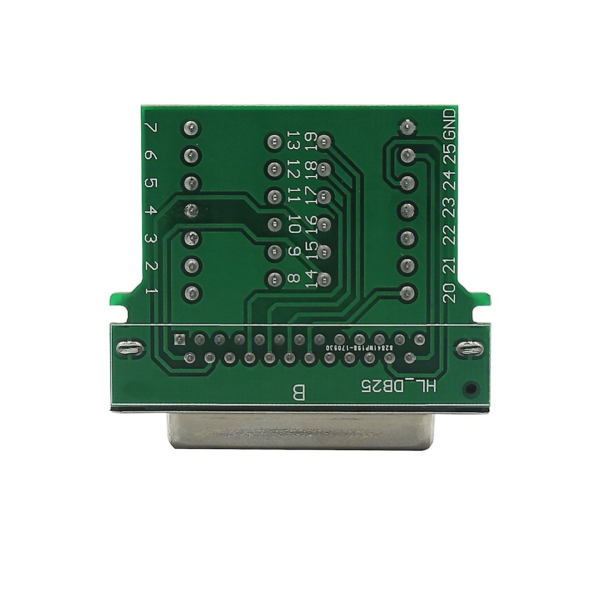 YIOVVOM DB25 Breakout Board Solder-Free Male Adapter 25-pin Port Adapter to Terminal Connector Signal Module Long Bolts and Nuts with case