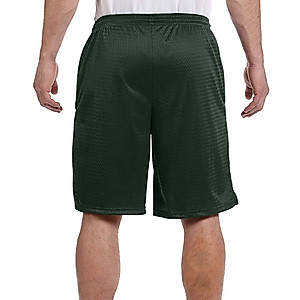 Champion Men's Long Mesh Short with Pockets,Maroon,XX-Large