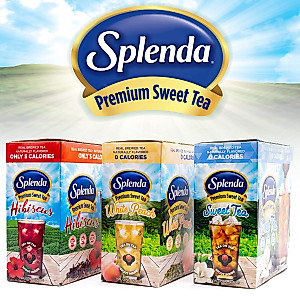 SPLENDA Premium Sweet Tea On Tap, 1 Gallon Bag In Box Ready to Drink Liquid, Hibiscus Tea, 128 Fl Oz