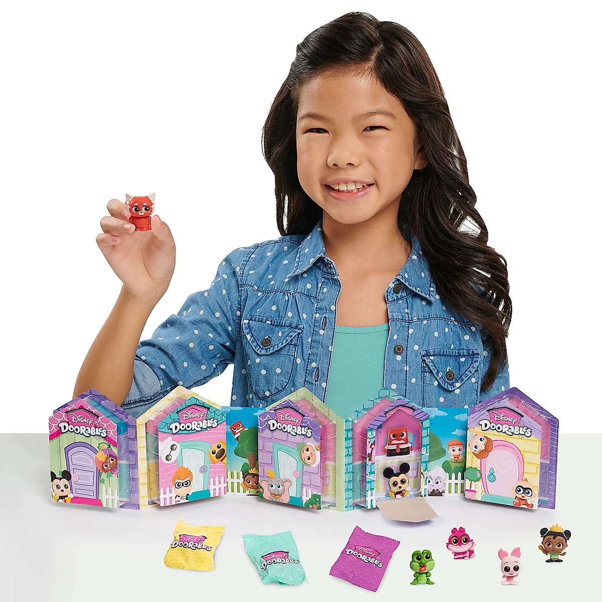Disney Doorables Mega Village Peek Pack, Series 6, 7, and 8, Collectible Toy Figures, Kids Toys for Ages 5 Up, Amazon Exclusive by Just Play