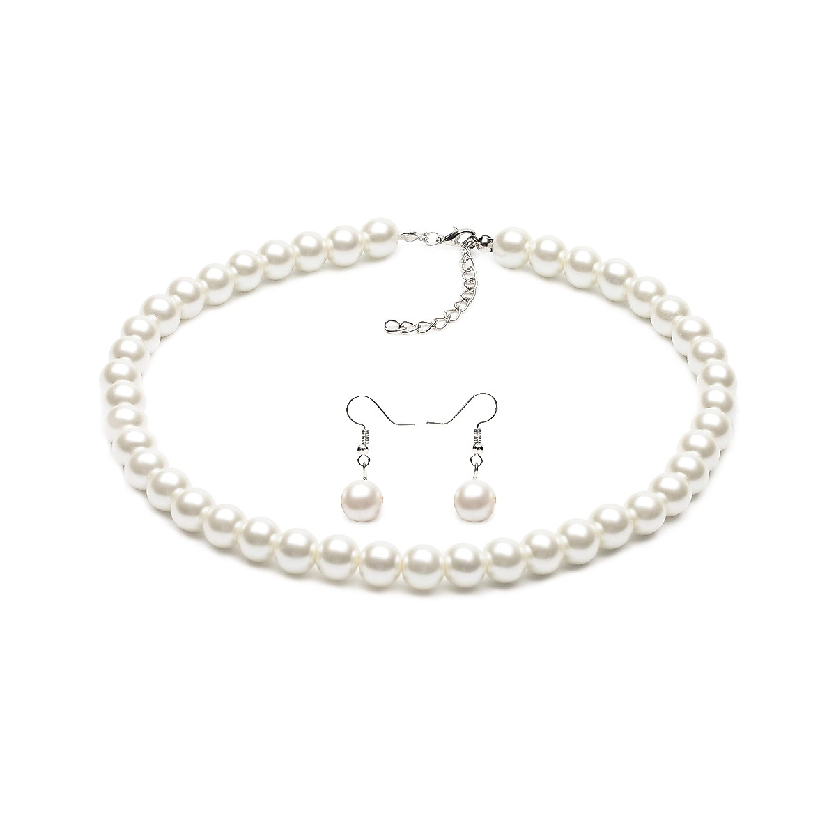 Gionforsy Fascinators Hats for Women Feather Kentucky Derby Hats with Pearl Necklaces Lace Gloves Wedding Veil Hat (US, Alpha, One Size, White)