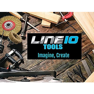 LINE10 Tools 5pk Wire Brush Drill Attachment Set Brass Coated for Cleaning Rust Hex Shank Fits Impact Driver